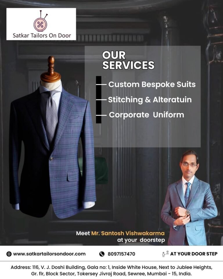 best no.1 bespoke suits in Colaba - satkar tailors